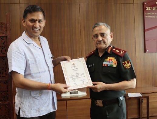 Manjeet Negi Honoured with Prestigious CDS Commendation Medal for ...
